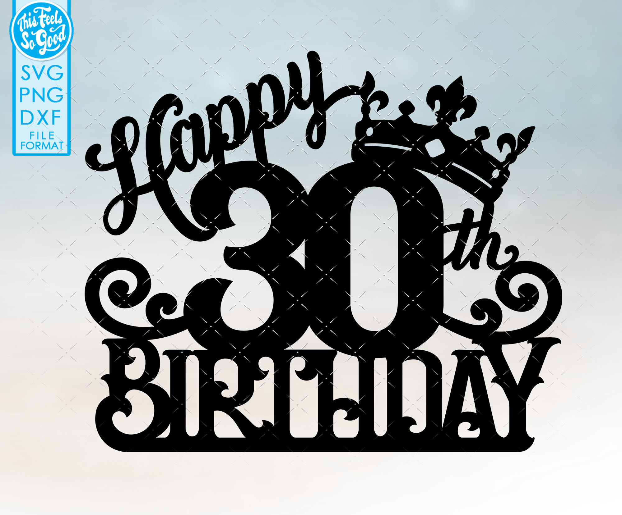 30 30th Birthday Cake Topper Svg 30 30th Happy Birthday Cake | Etsy ...