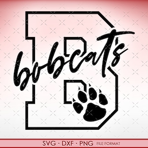Bobcats Svg Files for Cricut. Bobcats Png, Svg, Dxf Clipart Files. Bobcats Cut File Svg - Etsy