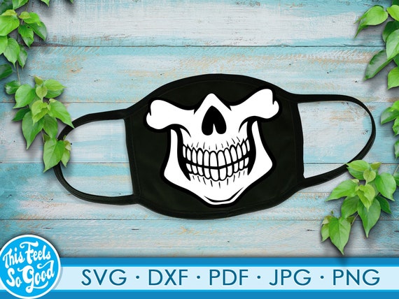 Skull Mask Svg Teeth Svg Skeleton Svg Files for Cricut. Face | Etsy