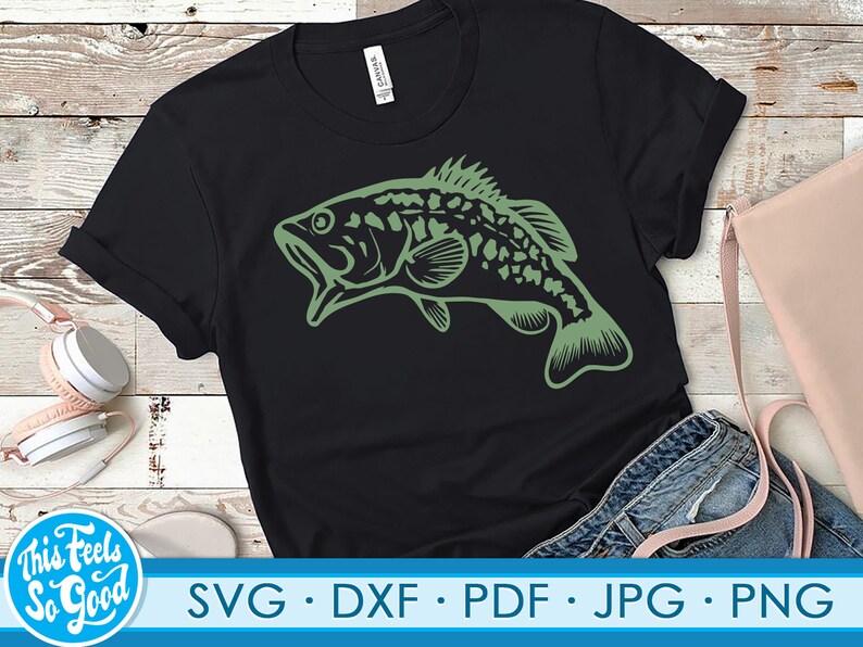 Bass Svg Bass Fishing SVG Fishing Svg Bass Cut Files for - Etsy