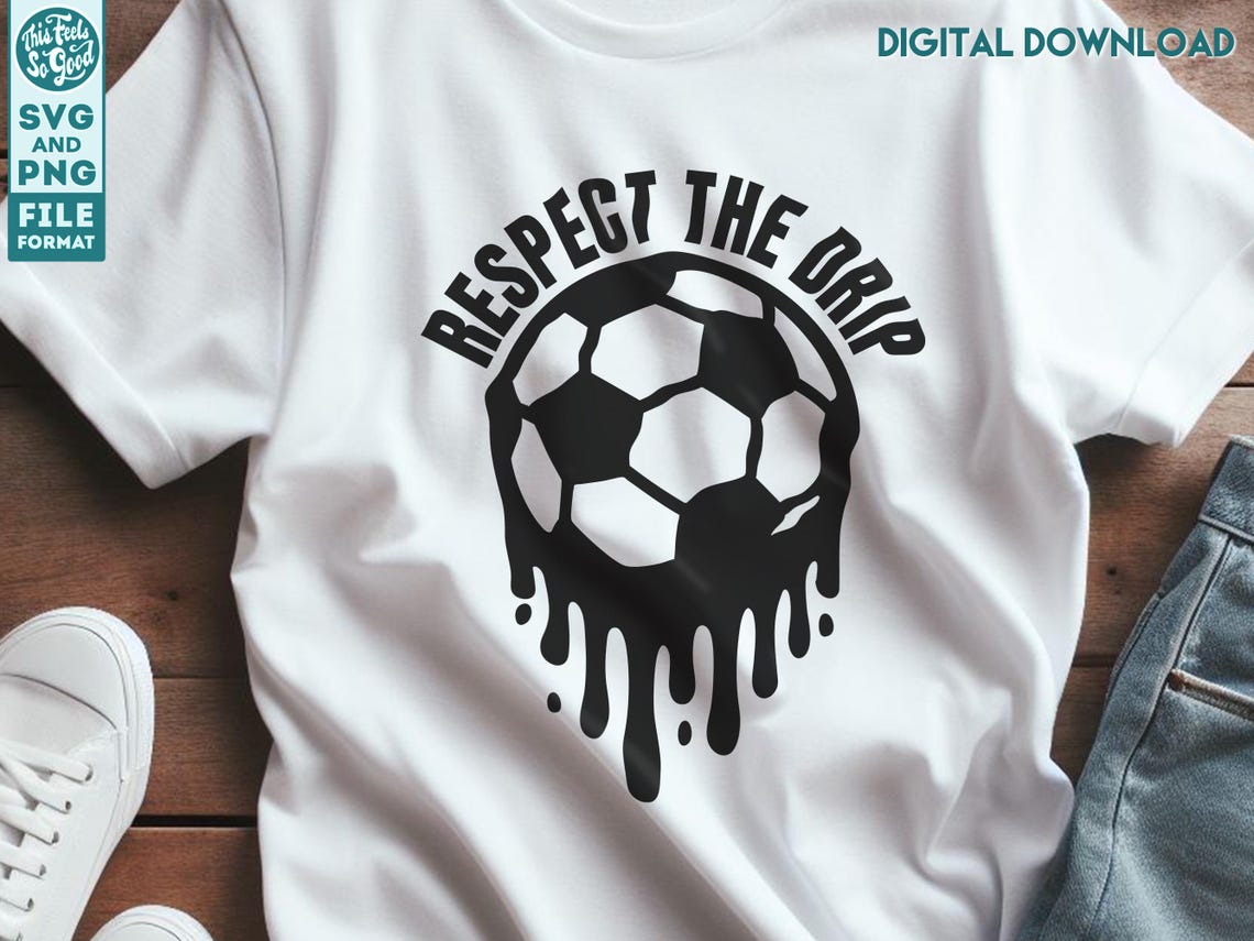 Drip Soccer Svg Png Soccer Drip Svg Cut File for Cricut Cnc Svg Png Dxf ...