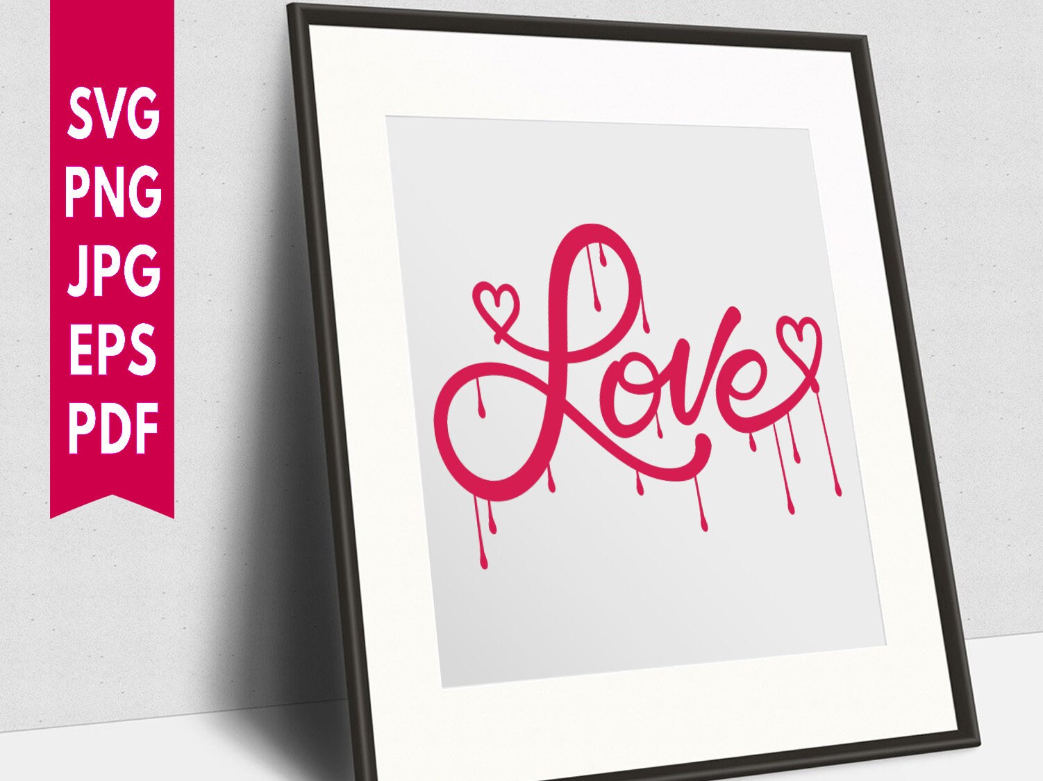 Dripping Love Heart svg png hand drawn love heart SVG | Etsy