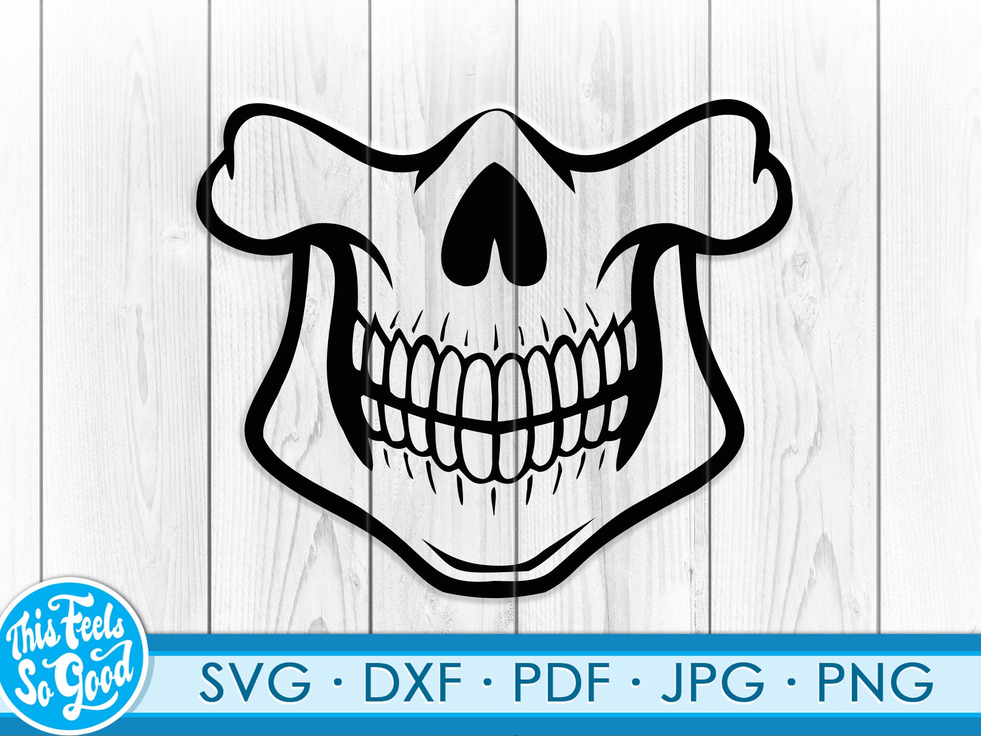 Skull Mask Svg Teeth Svg Skeleton Svg Files for Cricut. Face | Etsy
