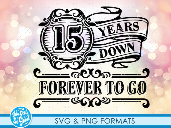 Celebrating 15th Anniversary SVG Png 15 Anniversary Gift Svg - Etsy