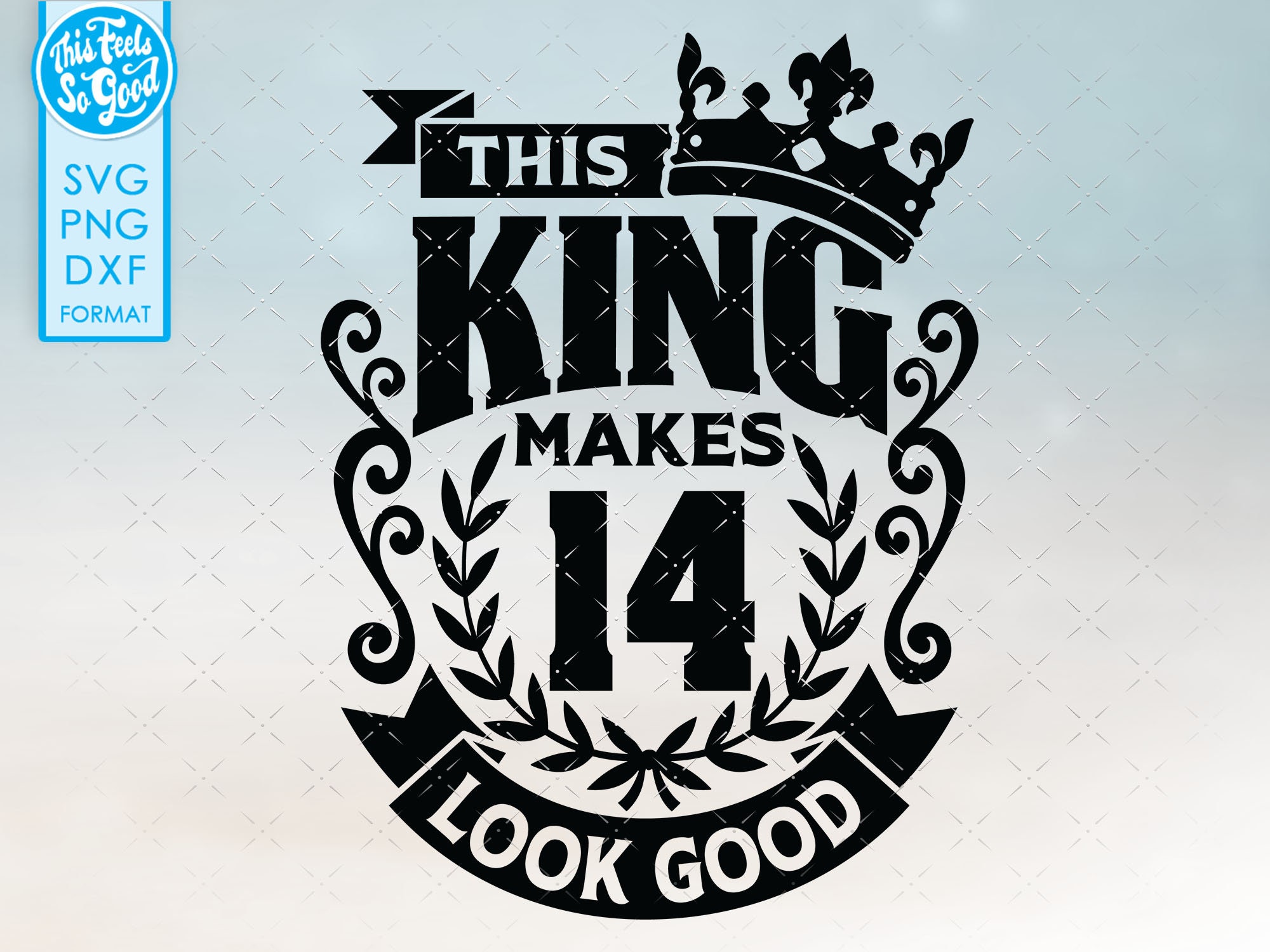 14 14th birthday svg 14 14th mens birthday king svg files for | Etsy