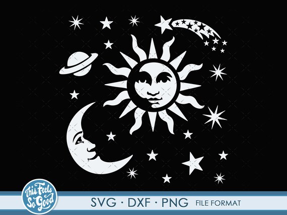 Celestial Svg Bundle Sun Svg Moon Svg Stars Svg Celestial - Etsy