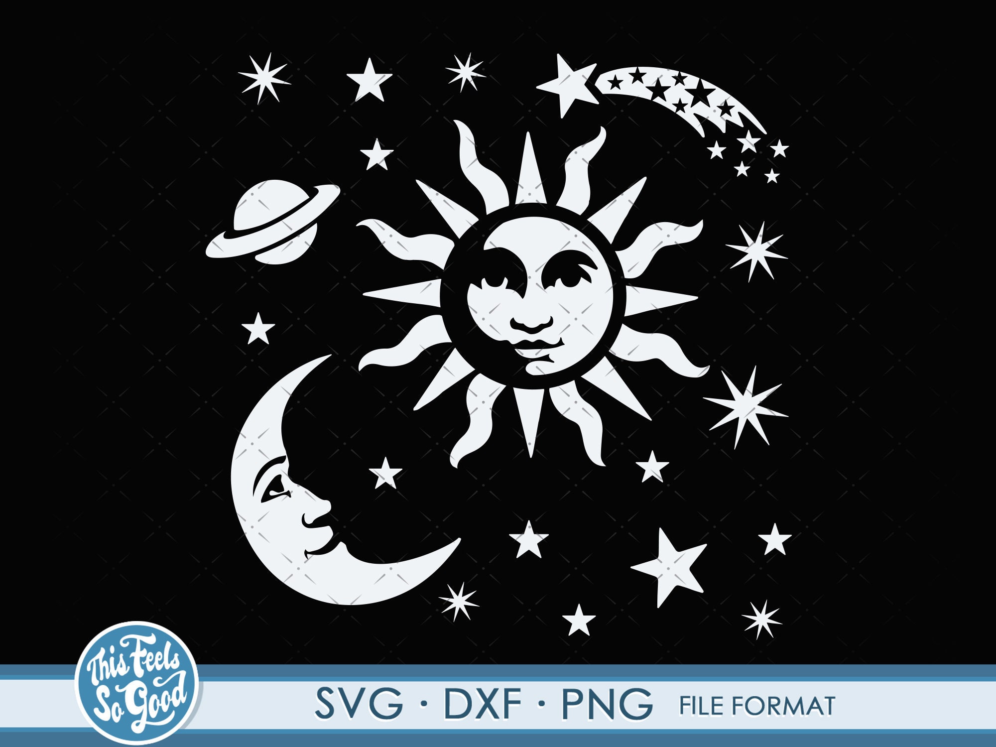 Boho Svg Celestial Svg Bundle Sun Svg Moon Svg Stars Svg - Etsy