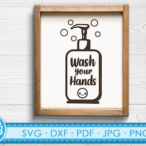 Wash Your Hands Svg Files Cricut Cut Files Clipart for Shirts, Signs ...