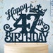 47 47th Birthday Cake Topper Svg, 47 47th Happy Birthday Cake Topper ...
