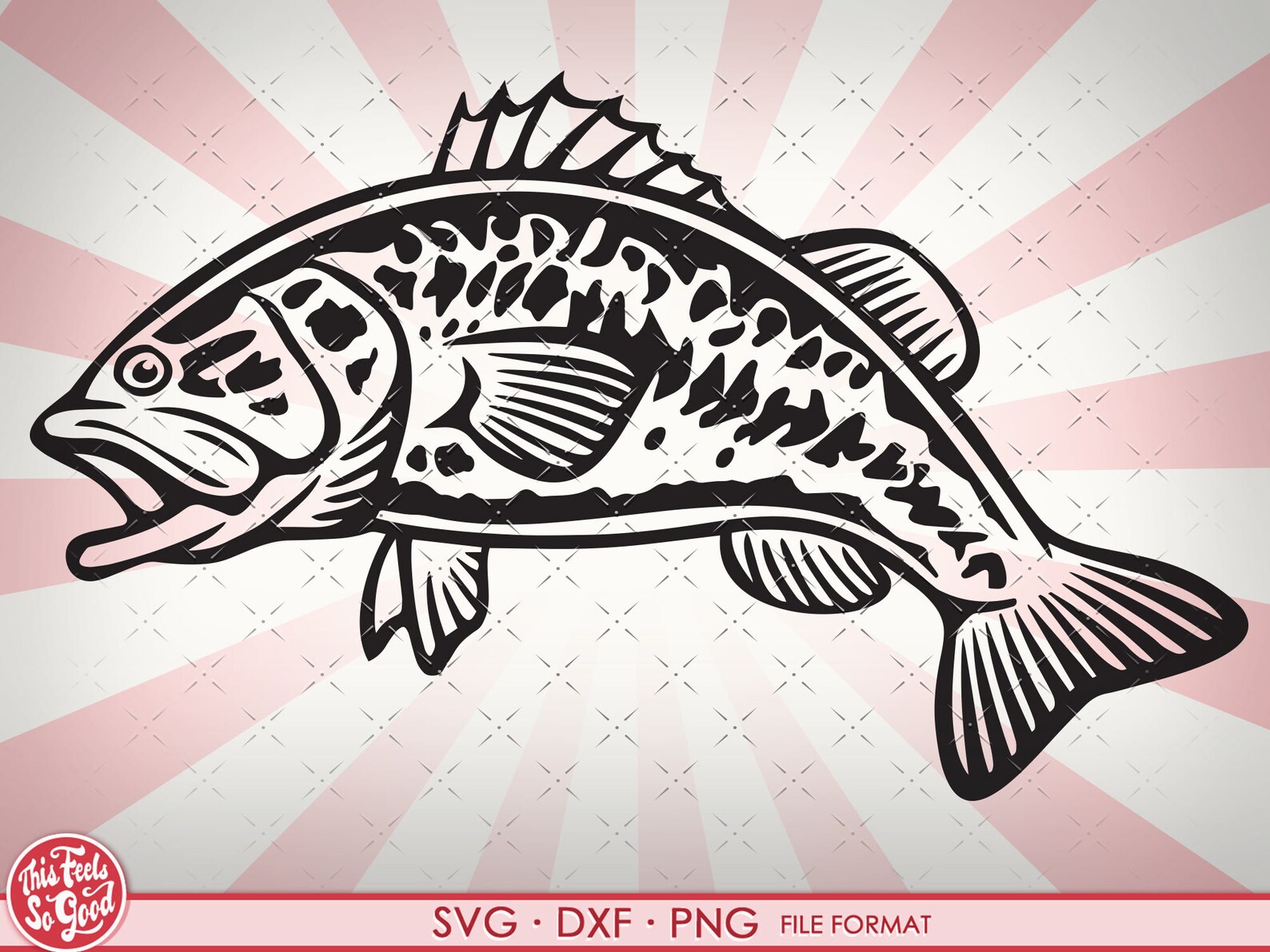 Bass Svg Bass Fish Svg Cut Files for Cricut. Bass Fishing - Etsy