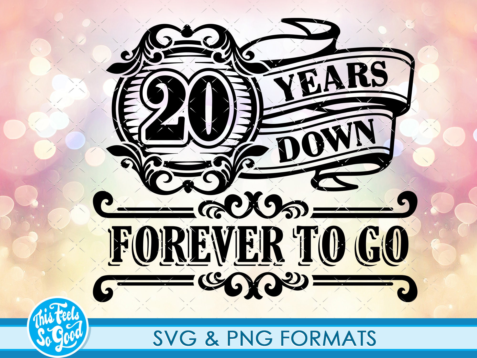 Celebrating 20th Anniversary SVG Png, 20 Anniversary Gift Svg Cut Files ...