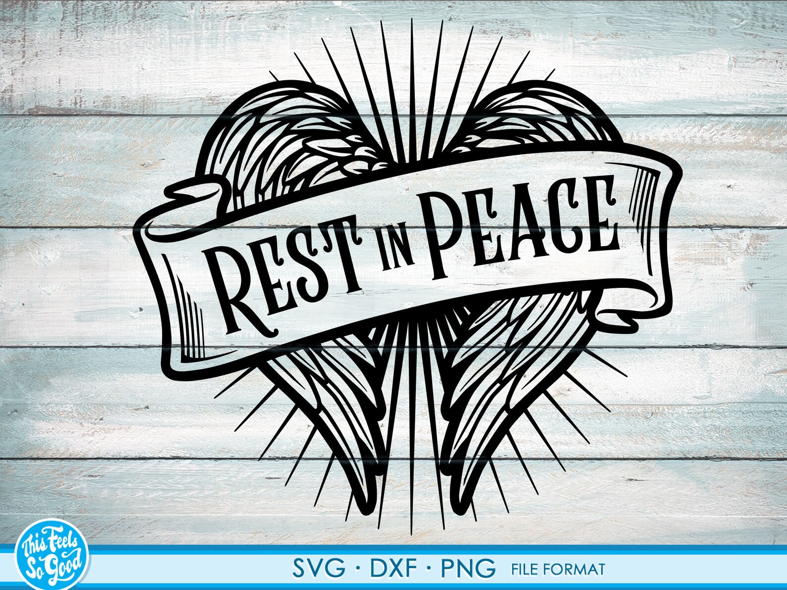 Rest in Peace Svg Rip Svg Angel Wings Svg Wings Angel Svg - Etsy