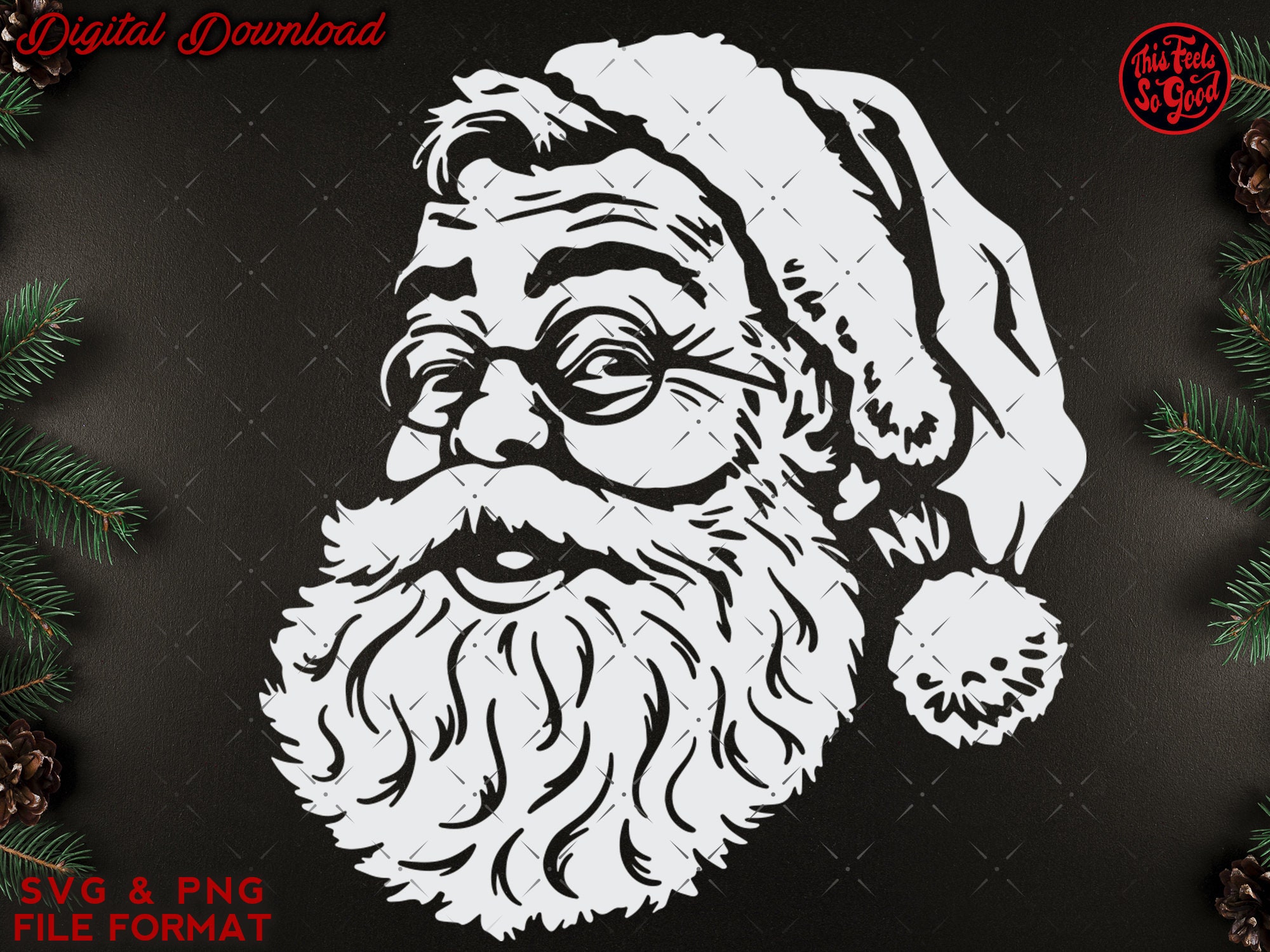 Santa Svg Santa Claus Svg Saint Nicholas Svg Christmas Svg - Etsy