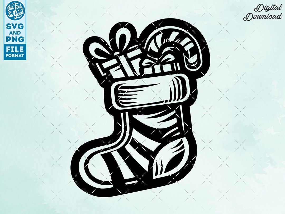 Christmas Stocking Svg, Stockings Christmas Svg Cut Files for Cricut ...