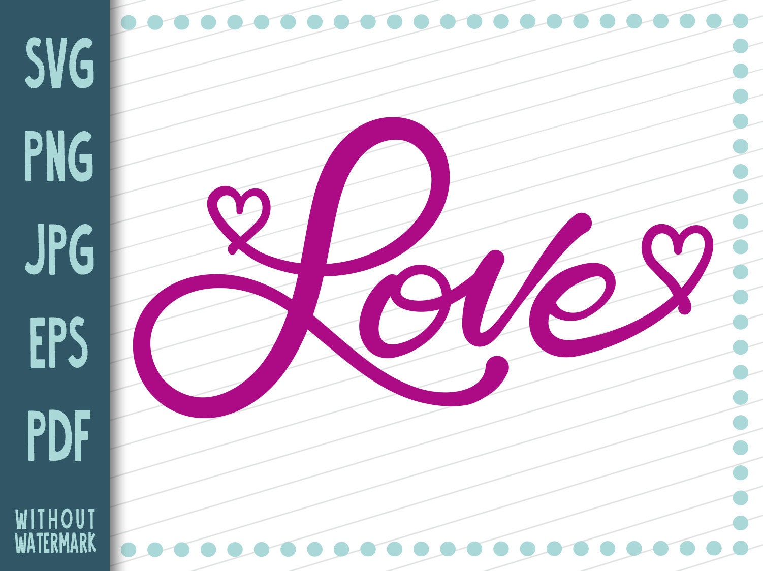 Heart Love Svg Png Script LOVE SVG PNG Love Heart Svg Png - Etsy