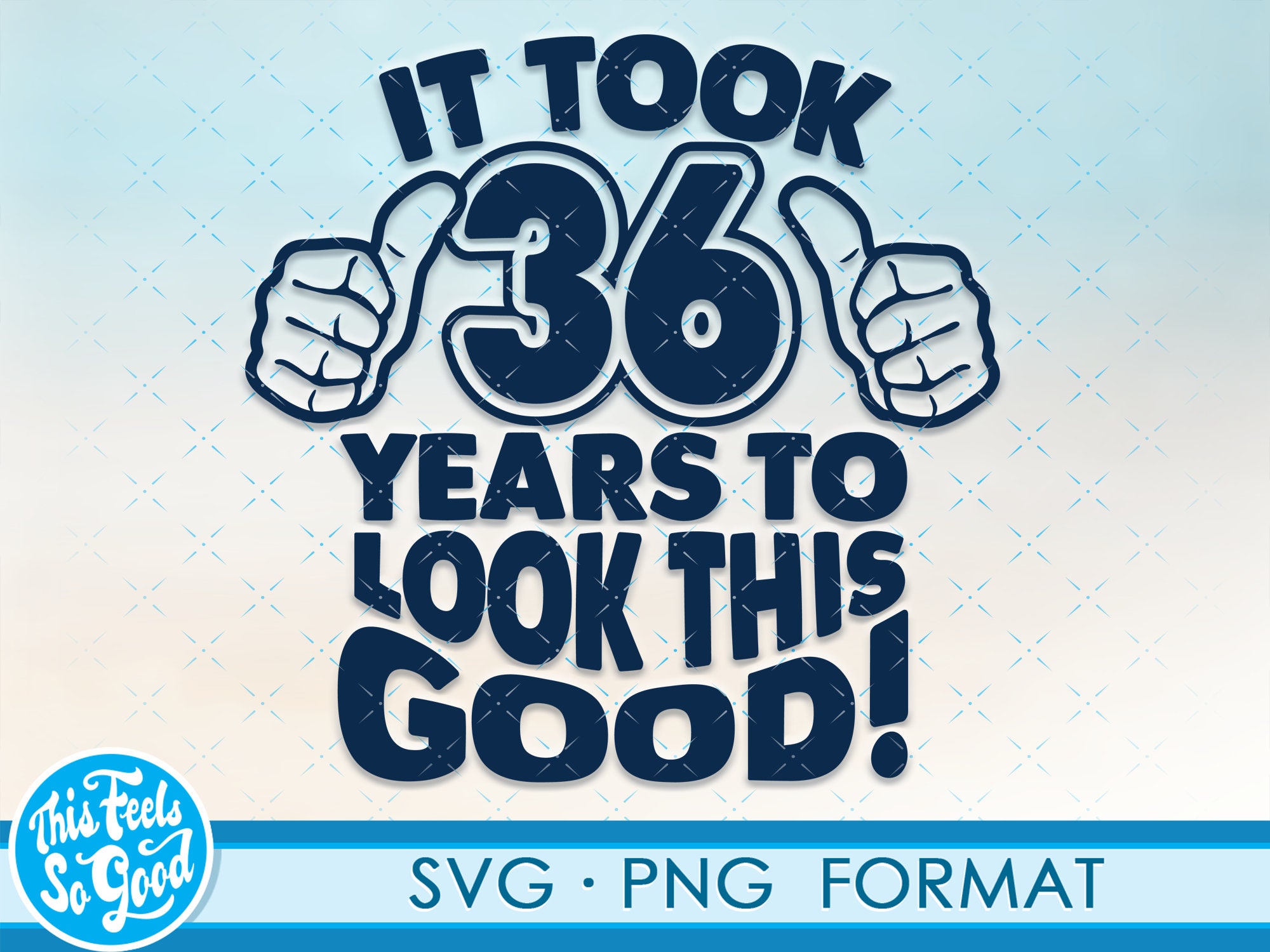 Funny 36th birthday SVG png. Turning 36 birthday svg cut | Etsy