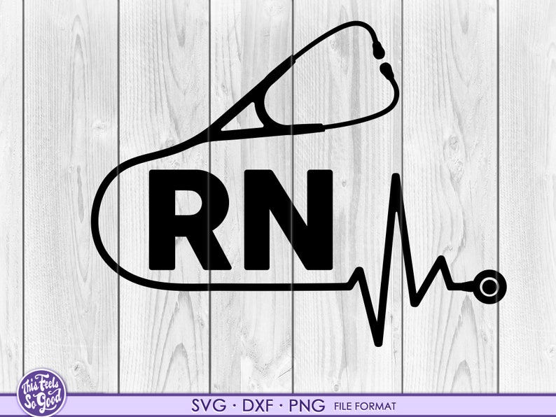 RN Svg Registered Nurse Svg File Rn File for Cricut Png - Etsy