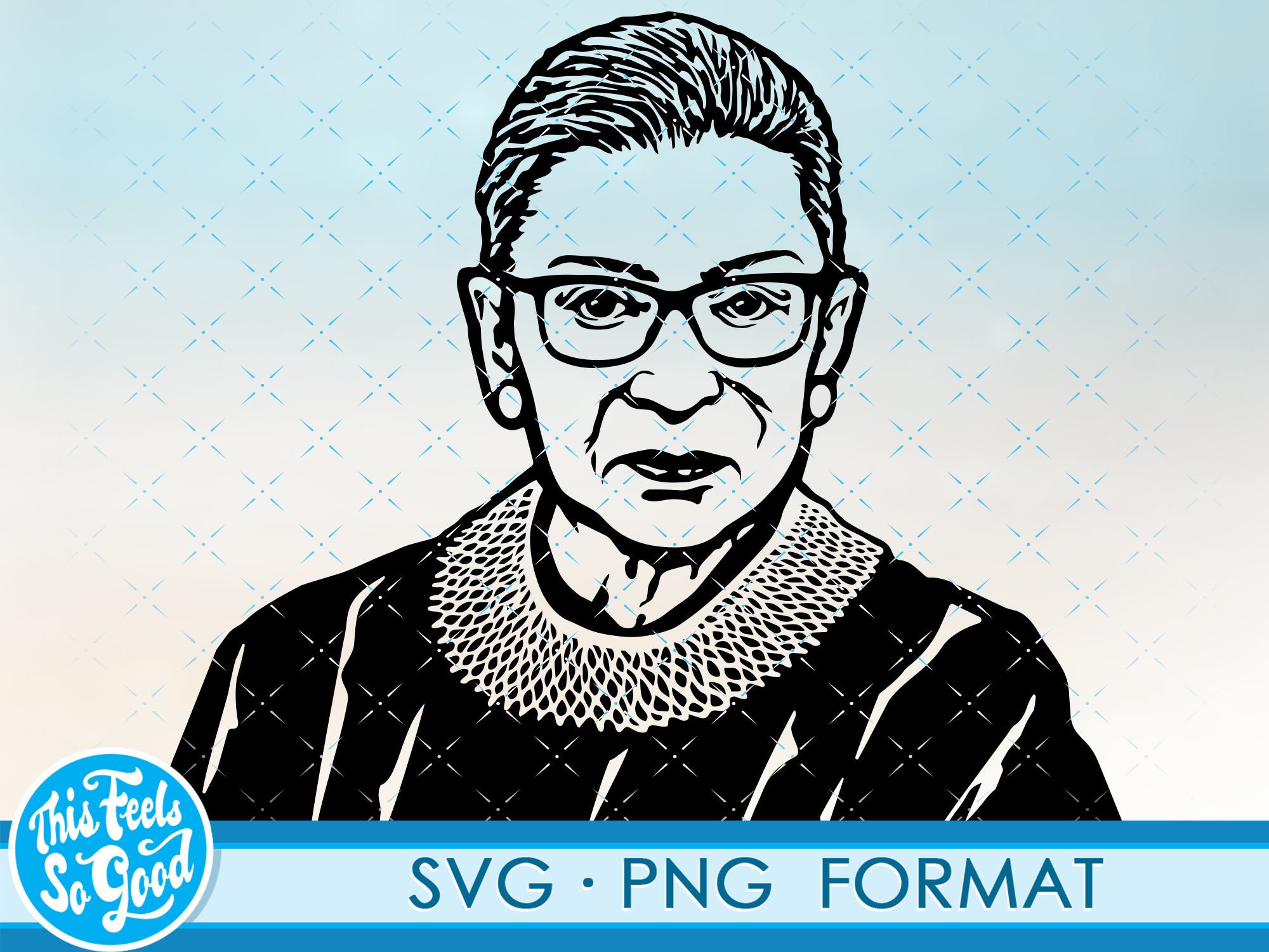 Ruth Bader Ginsburg Svg & Png. Supreme Court Justice Ruth | Etsy