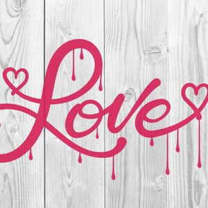 Dripping Love Heart Svg Png, Hand Drawn Love Heart SVG Valentine Day ...