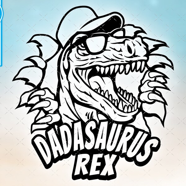 Dadasaurus Svg - Etsy