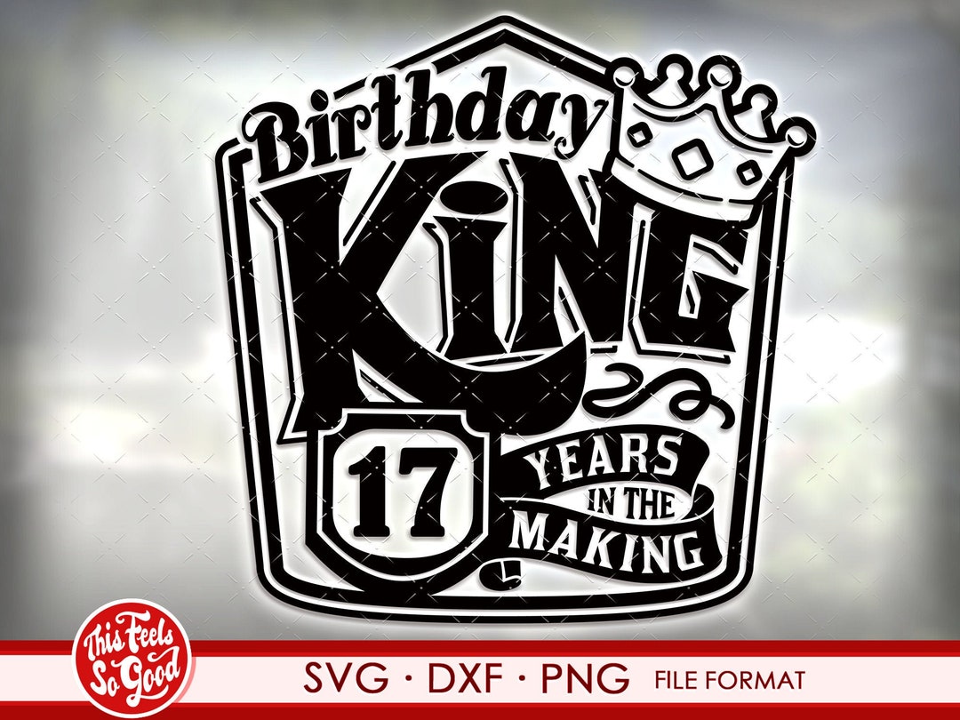 17th Birthday Svg. Birthday Gift 17 Birthday Svg, Png Dxf Clipart Files ...