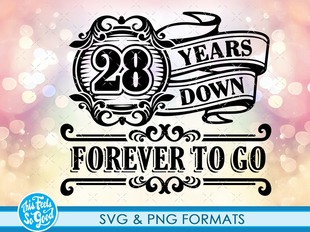 Celebrating 28th Anniversary SVG Png, 28 Anniversary Gift Svg Cut Files ...