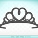 Tiara Svg Files for Cricut. Tiara Png, Svg, Dxf Clipart Files. Tiara ...