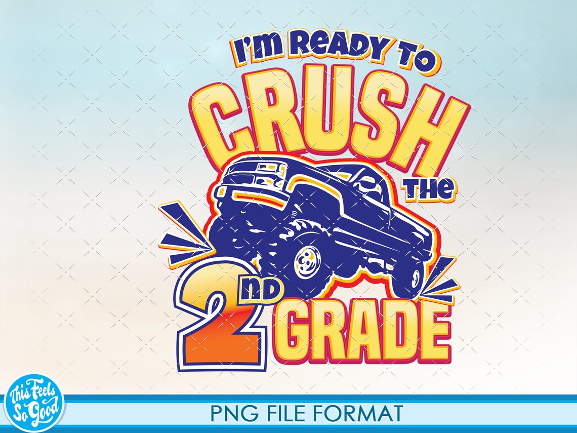PNG 2nd Grade Sublimation 2nd Grade Png Second Grade - Etsy