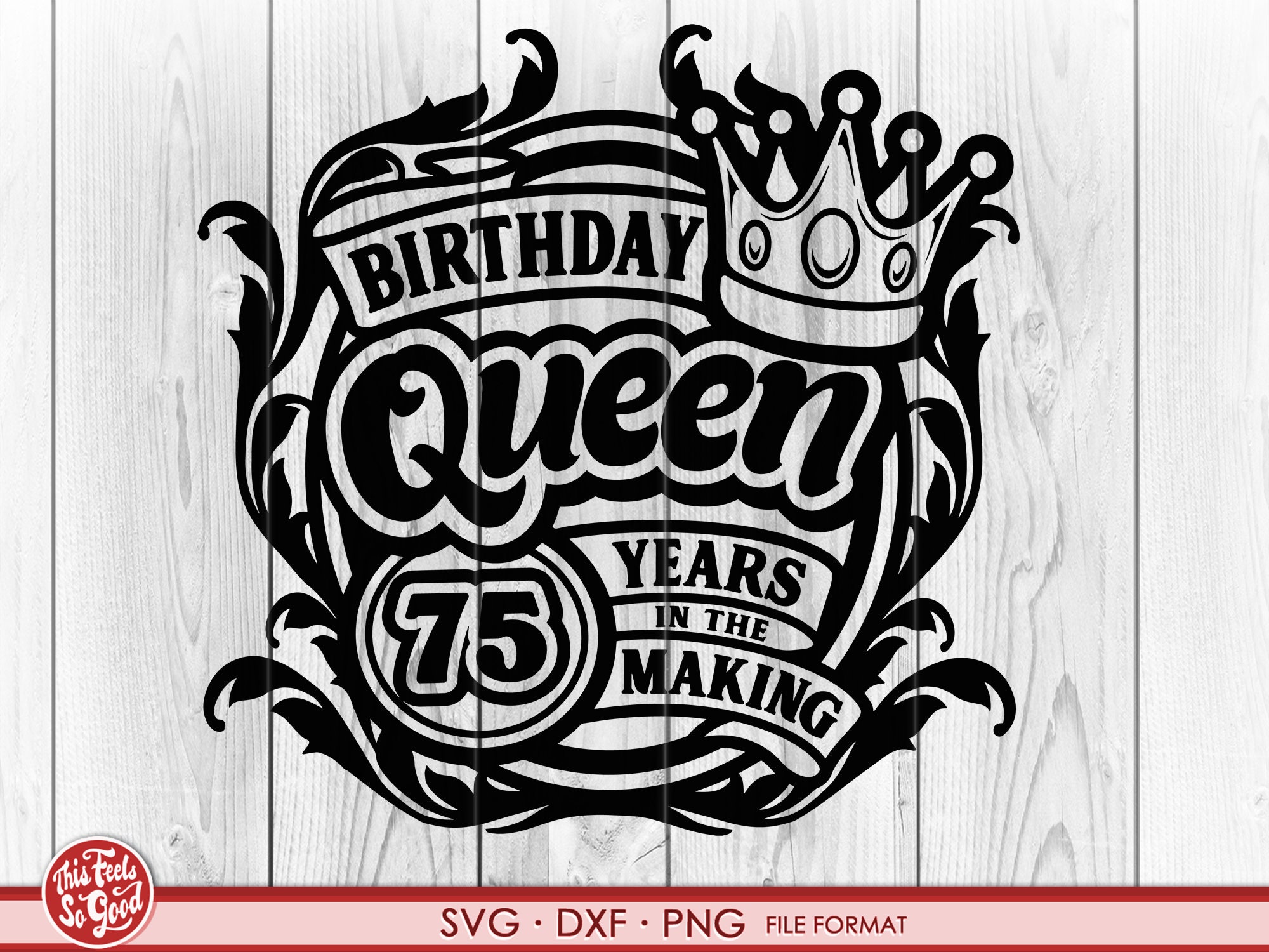 75th Birthday SVG files for Cricut. Birthday Gift 75th | Etsy