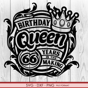 66th Birthday SVG Files for Cricut. Birthday Gift 66th Birthday Png ...