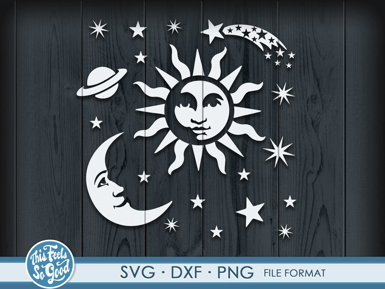 Celestial Svg Bundle, Sun Svg, Moon Svg, Stars Svg Celestial Cut Files ...