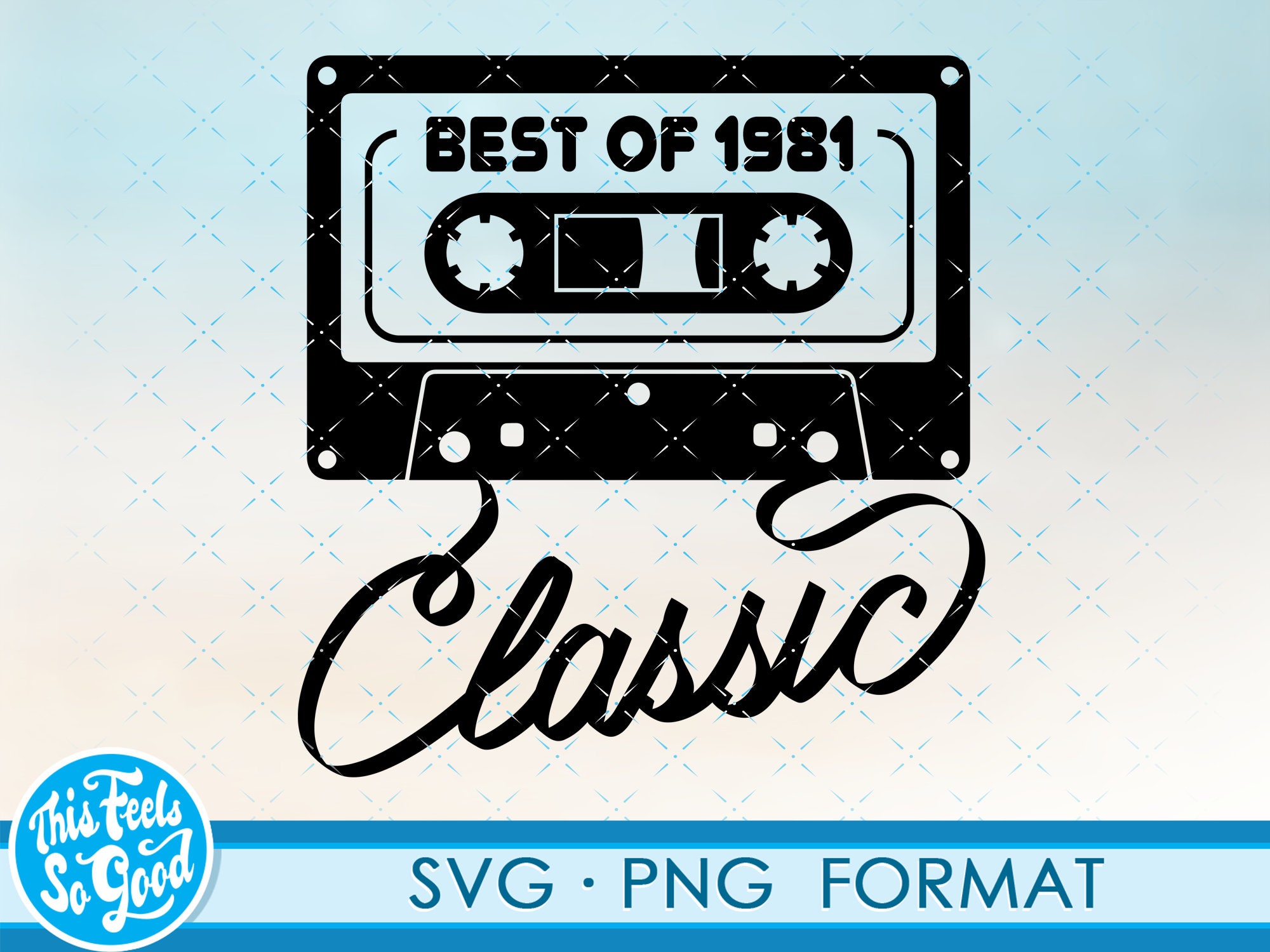 Born in 1981 SVG Png. Classic 40th Birthday Svg Cut Files - Etsy Canada