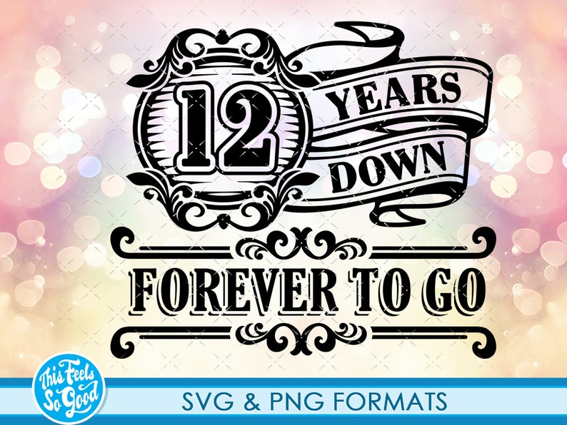 Celebrating 12th Anniversary SVG Png 12 Anniversary Gift Svg - Etsy