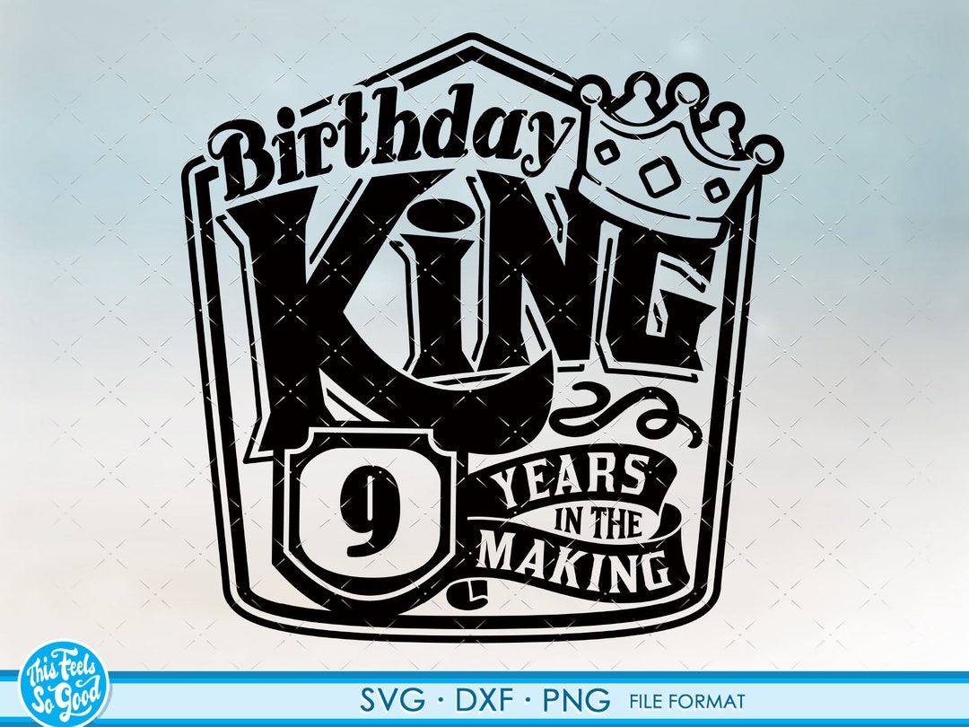 9th Birthday Svg. Birthday Gift 9 Birthday Svg, Png Dxf Clipart Files ...