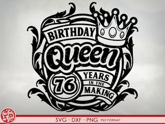 76 76th Birthday SVG Files for Cricut. Birthday Gift 76th | Etsy