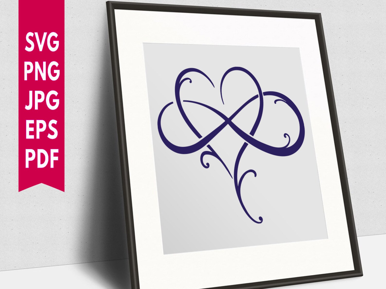 Love Infinity Heart SVG Cut Files Png Love Hearts Infinity - Etsy