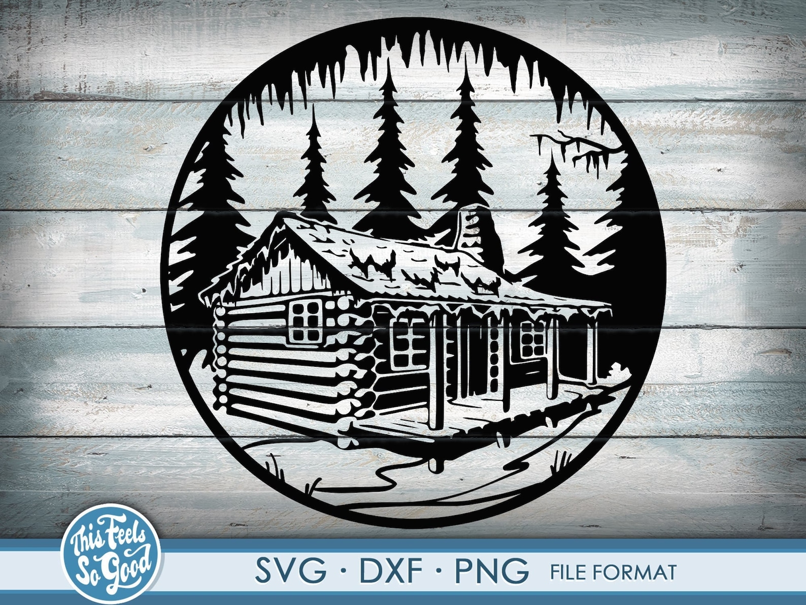 Log Cabin Svg, Cabin in the Woods Svg, Moss Log House Svg, Png, Dxf ...