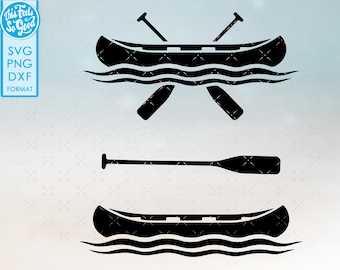 Canoe Svg - Etsy