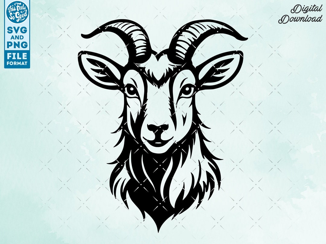 Cute Billy Goat Svg, Goats SVG, Goat Cut File for Cricut, Silhouette ...