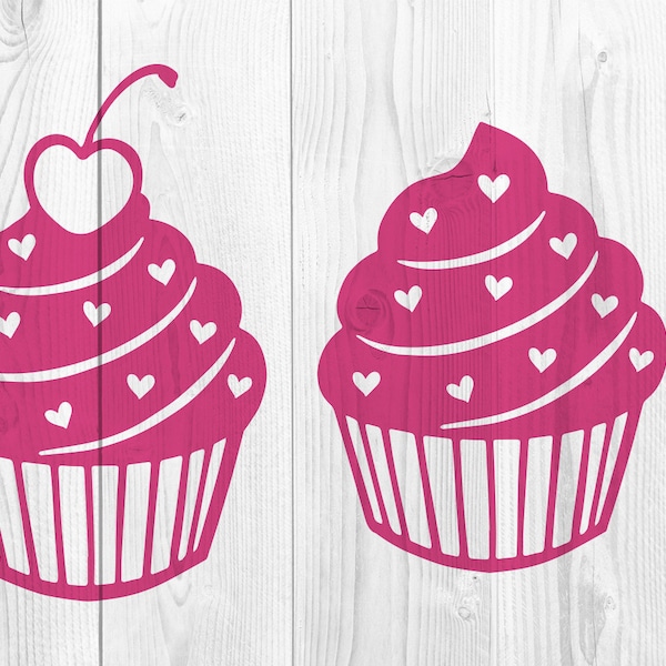 Cupcake Svg - Etsy