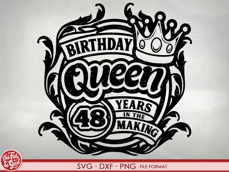 48th Birthday SVG Files for Cricut. Birthday Gift 48th - Etsy New Zealand