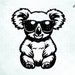 Cute Koala Svg, Koala Bear Svg, Cool Koalas Wearing Sunglasses Cut File ...
