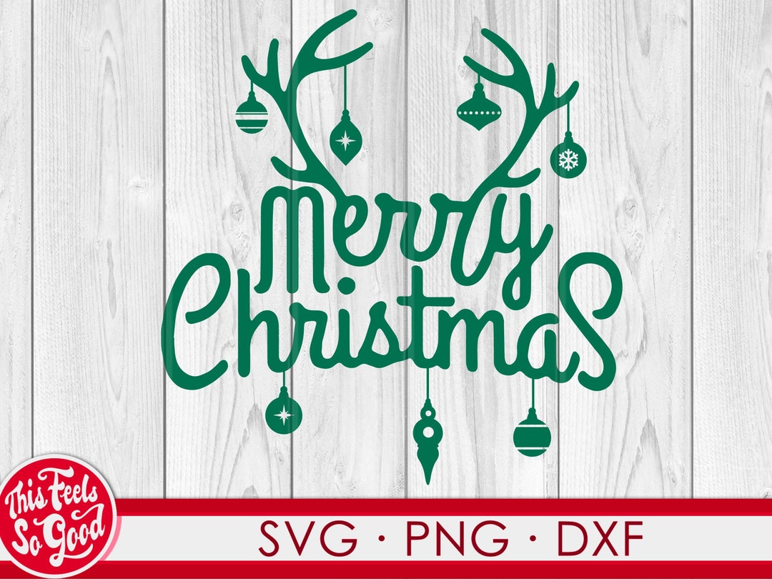 Reindeer Merry Christmas SVG Png. Christmas Svg Cut Files, Merry ...