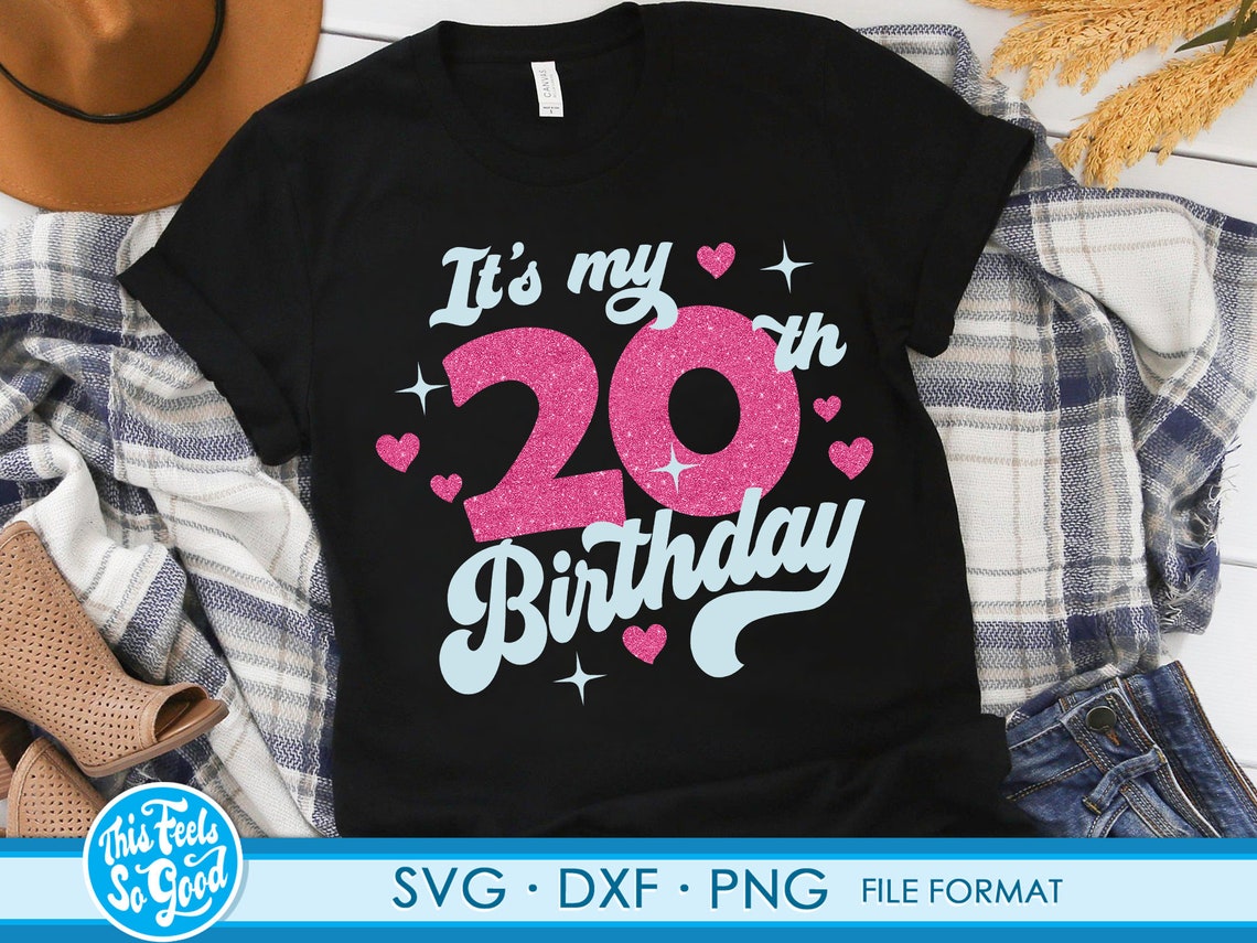 Cute Turning 20 Years Old Svg 20th Birthday Svg Files for - Etsy