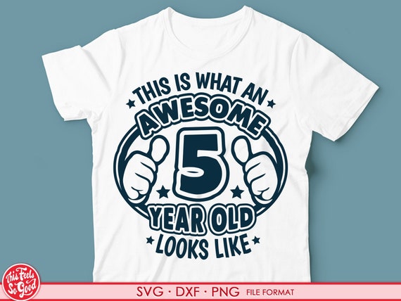 Turning 5 Year Old Svg 5th Birthday SVG Shirt Svg 5th - Etsy