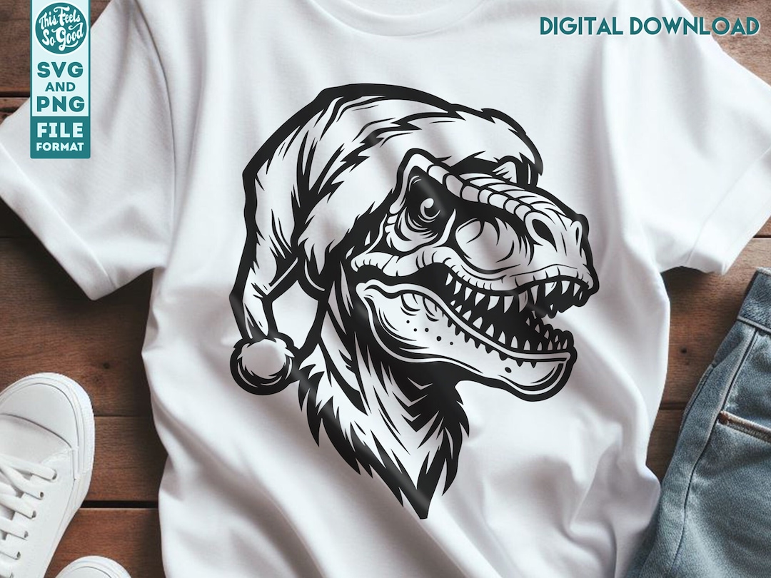 T-rex Christmas SVG, Dinosaur Christmas Svg Cut File, Holiday T-rex ...
