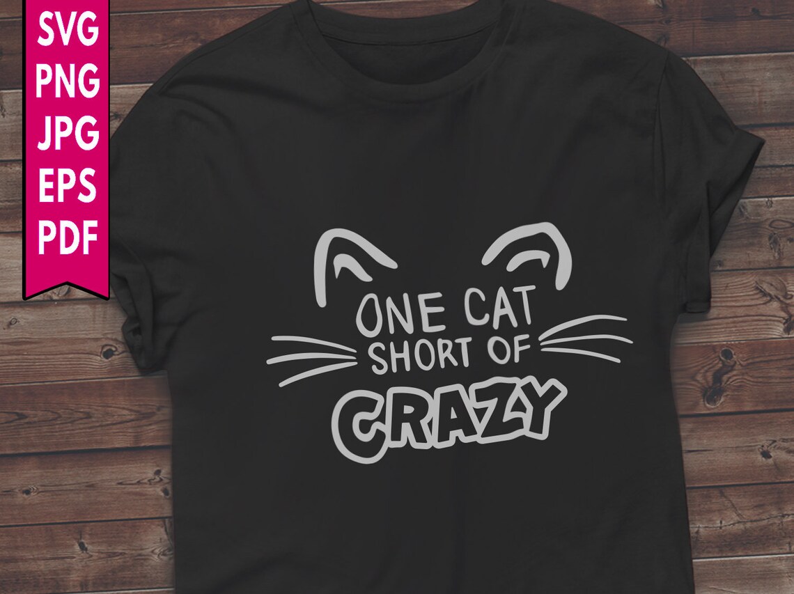 Cute Crazy Cat Svg Cricut Cutout File Crazy Crazy Cat - Etsy