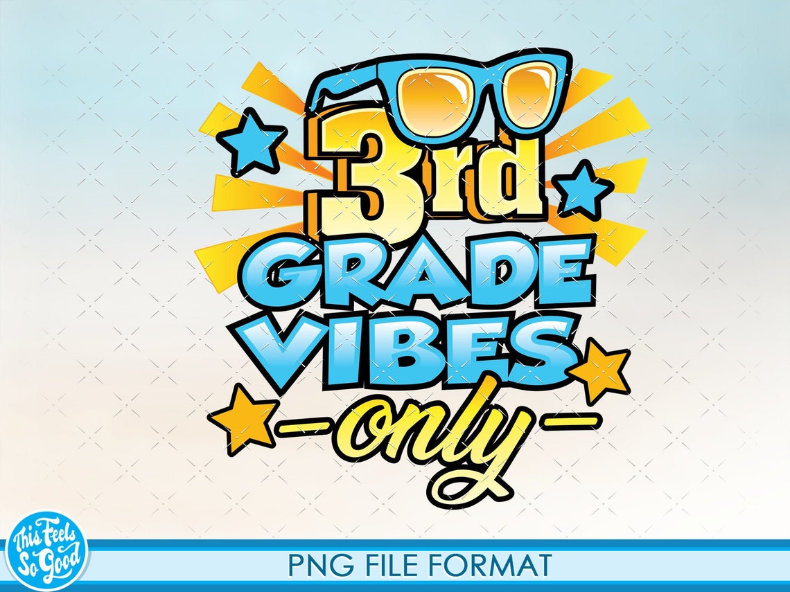 PNG 3rd Grade Sublimation 3rd Grade png Third Grade Third | Etsy