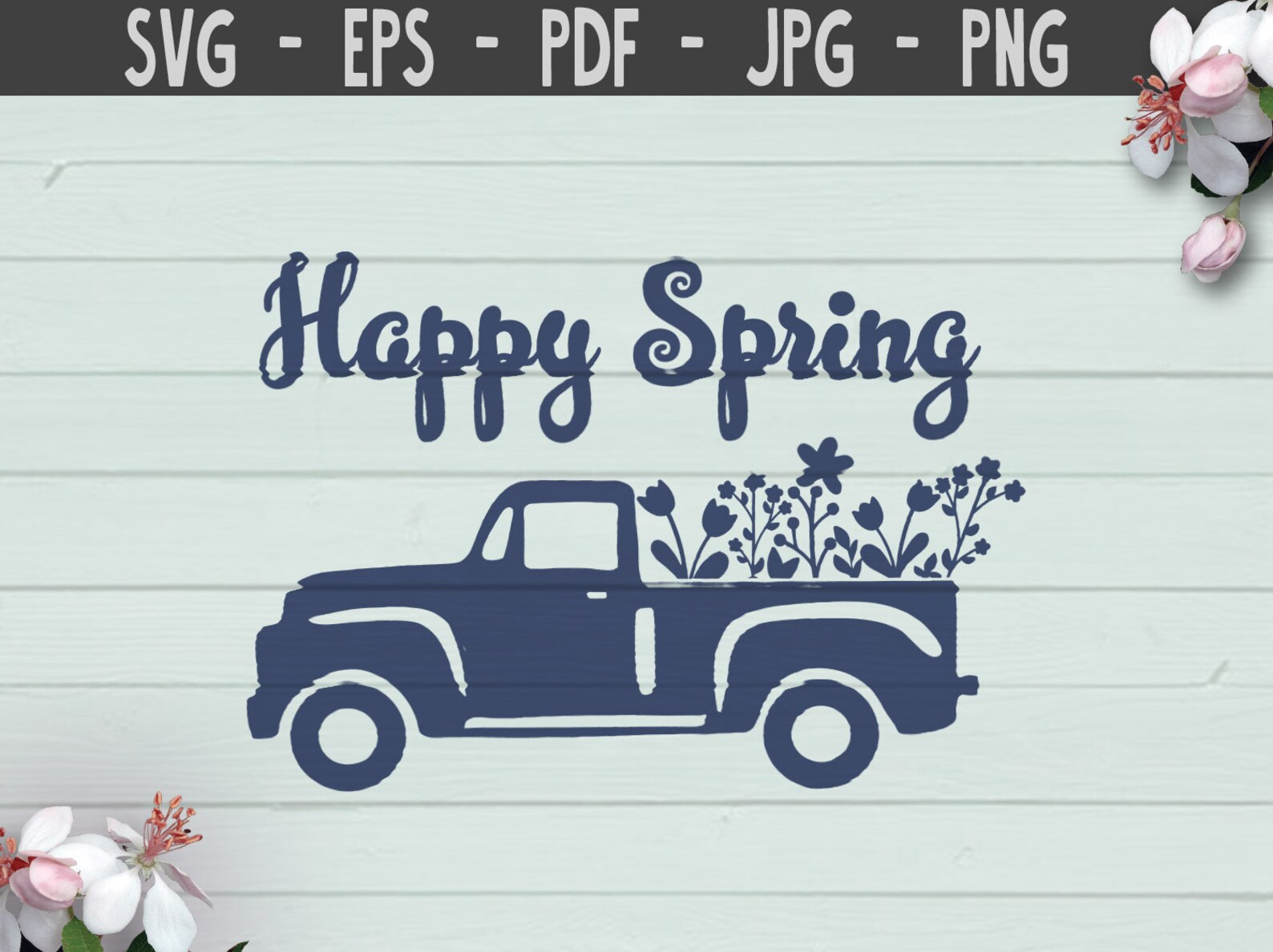 Vintage Happy Spring Svg Cricut Svg Png Easy Cut Spring Time - Etsy