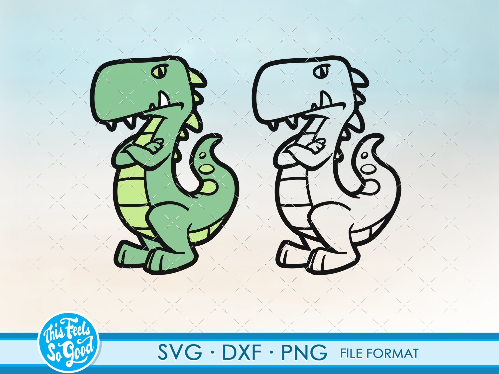 Divertido dinosaurio enojado SVG dinosaurios locos archivos | Etsy España